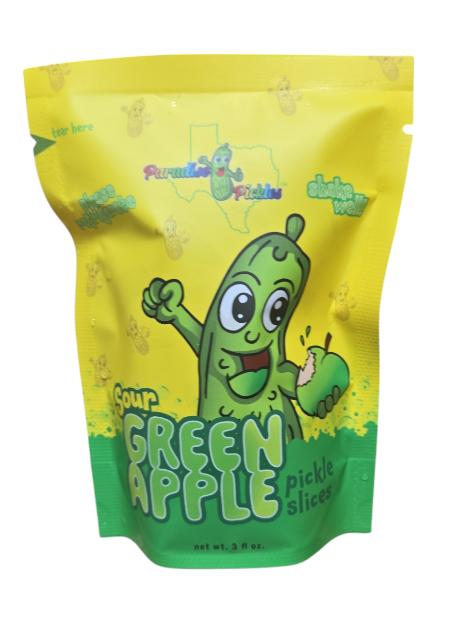 SOUR Green Apple Pickle Snacks! – Paradise Pickles LLC